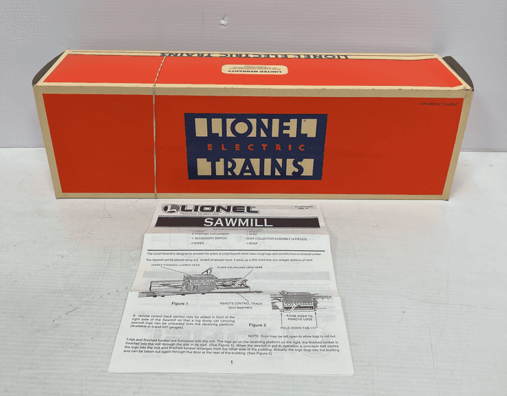 Lionel 6-12873 Operating Sawmill, box- 20 3/4"L, NIB - Albrecht Auction ...
