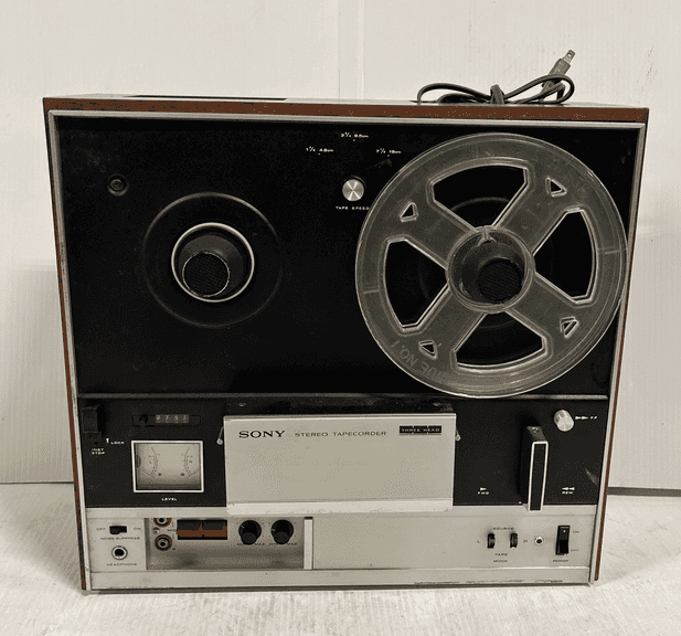 Sony reel to reel, 14"H, powers on, not tested otherwise, as is ...