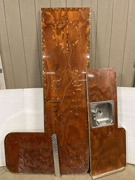 2-Piece Bar/countertop, inset penny design with counter that included ...