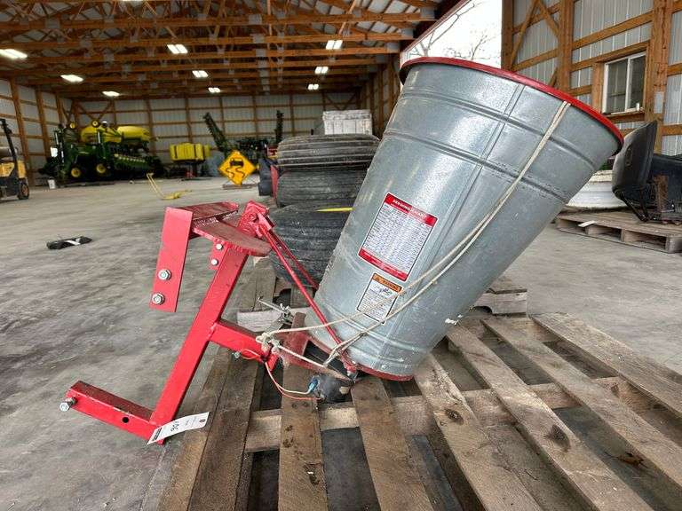 Kasco Mfg. Herd Sure Feed Broadcast Spreader with Custom Bracket for JD 835. Wiring and swithch ...