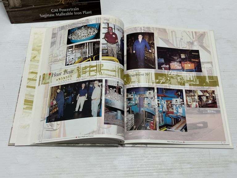 (3) Saginaw General Motors (GM) hardcover books, include: "Celebrating ...