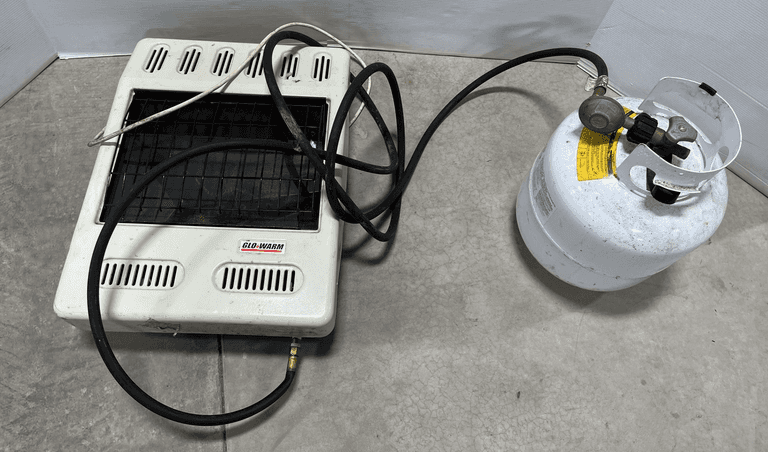Glo Warm propane heater, wall mount, 19"W x 9"D x 24 1/2"H, propane ...