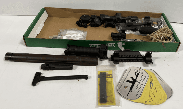 AR15 Gun parts and long gun related items, includes: AIM sports scope ...