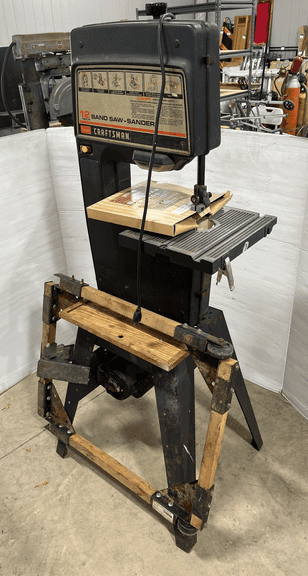 Craftsman 12" band saw sander, comes with extra blades, on wheels ...
