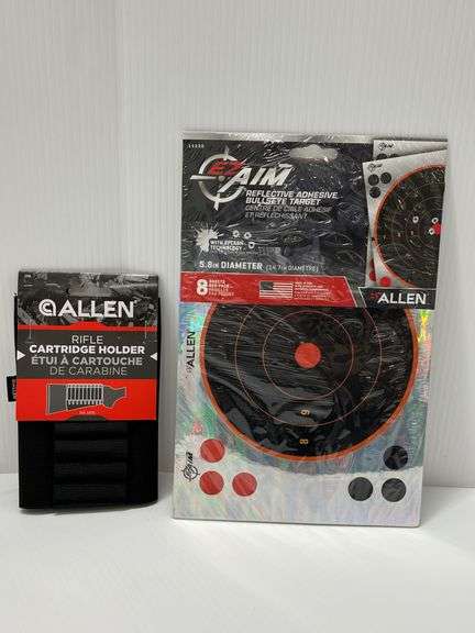 Allen Rifle Cartridge Holder, and an 8-Pack of Allen Adhesive Targets ...