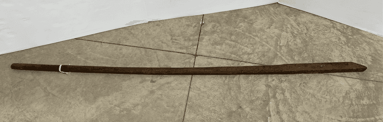 Antique railroad pry bar, 55"L, fair - Albrecht Auction Service