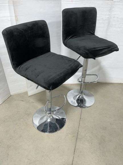 (3) Adjustable height bar stool chairs, includes: One- 16"W, great; Two ...