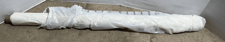 Soft rubber canvas, 54"W x 2 1/2 yards - Albrecht Auction Service