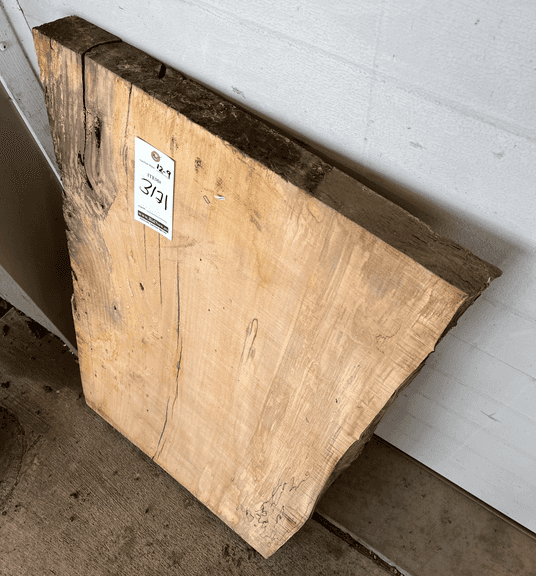 Spalted red maple live edge rough sawn, 23" to 24"W x 2 1/2"Thick x 36 ...