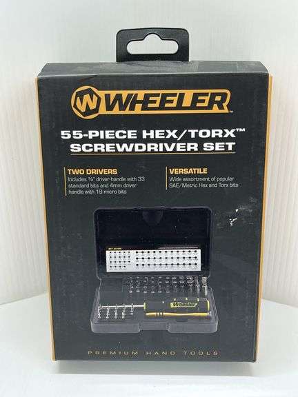 Wheeler 55-Piece Hex/Torx Screwdriver Set - Albrecht Auction Service