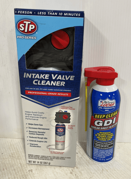 STP intake valve cleaner and lucas deep clean injection tune-up ...