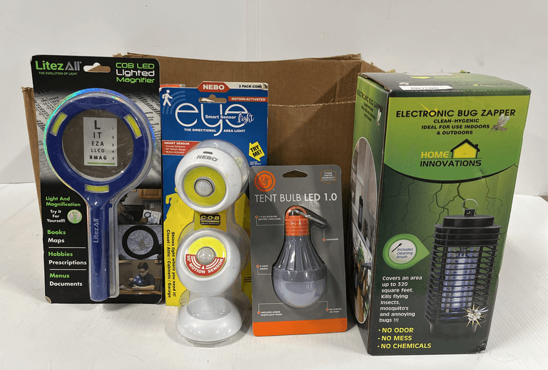 Home Innovations electronic bug cappers and bulbs, Several tent LED ...