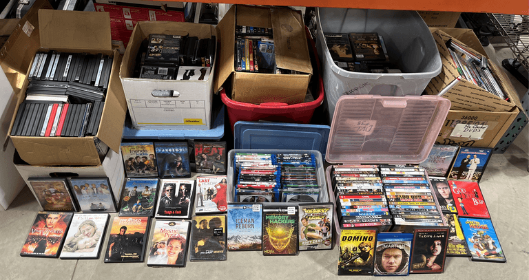 Over (600) DVDs, all kinds, most are modern movies, good - Albrecht ...