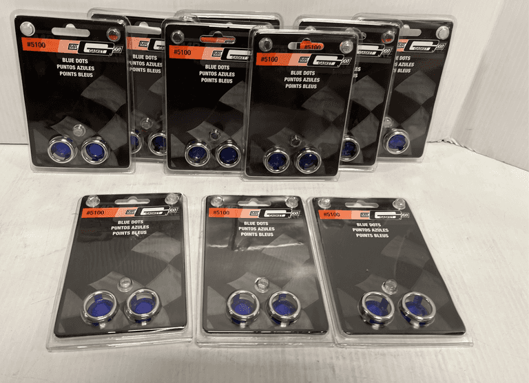 (10) Sets of Mr. Gasket 2-piece blue dot inserts for tail lights, no ...