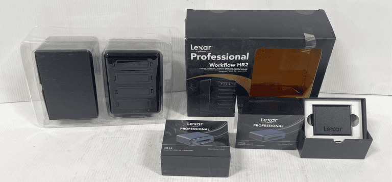 Lexar professional workflow HR2 4-bay thunderbolt, and (2) Lexar ...