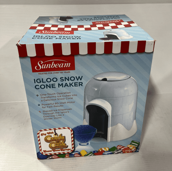 Sunbeam Igloo snow cone maker/machine, NIB - Albrecht Auction Service
