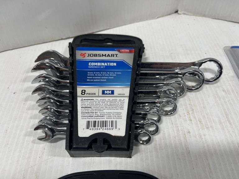 (3) Sets of JobSmart Grand Tools, includes: 8-Piece SAE combo wrenches, from 5/16" to 3/4 ...
