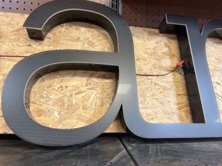 "Bar" Sign, internally illuminated channel letters LED lighting, and ...