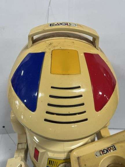 Emiglio robot with remote, 26"H, as is - Albrecht Auction Service