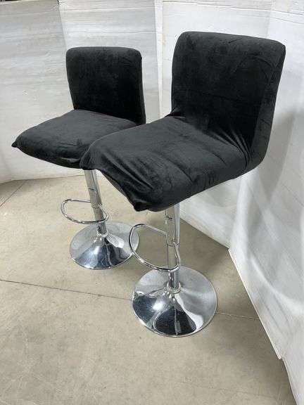 (3) Adjustable height bar stool chairs, includes: One- 16"W, great; Two ...