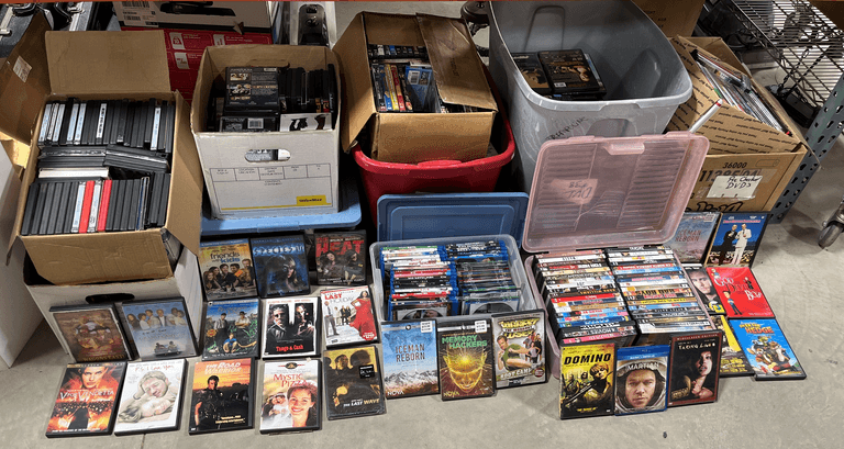 Over (600) DVDs, all kinds, most are modern movies, good - Albrecht ...
