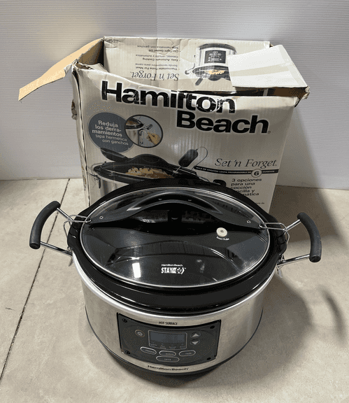 Hamilton Beach, Set N' Forget, 6-quart programmable slow cooker/crock pot, great - Albrecht ...
