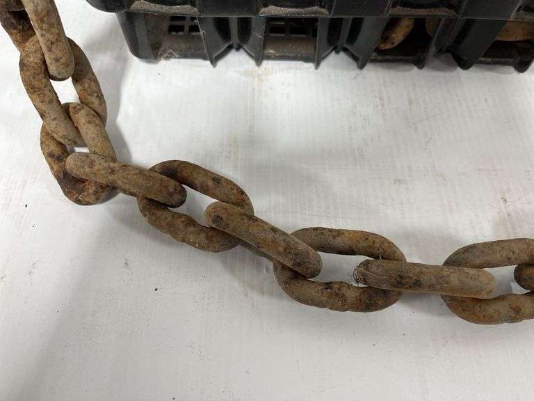 Heavy duty log chain, 20'L, double hooks - Albrecht Auction Service