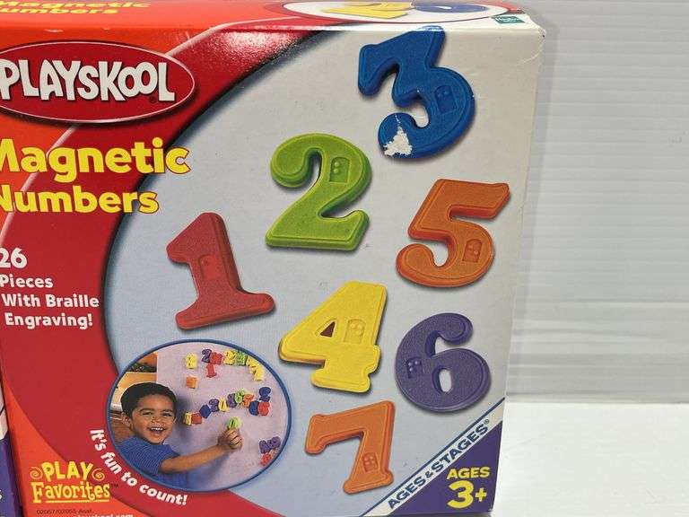 (2) PlaySkool magnetic capital letters and numbers, new; Box of ...