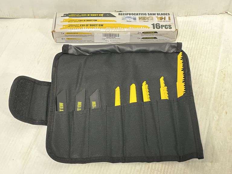 (16) Reciprocating saw blades, comes with pouch, NIB - Albrecht Auction ...