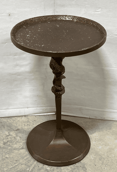 Small metal stand, 15"Dia x 24"H - Albrecht Auction Service