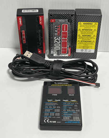 Team Associated racing RC car, 4-wheel drive, comes with controller, 3 ...