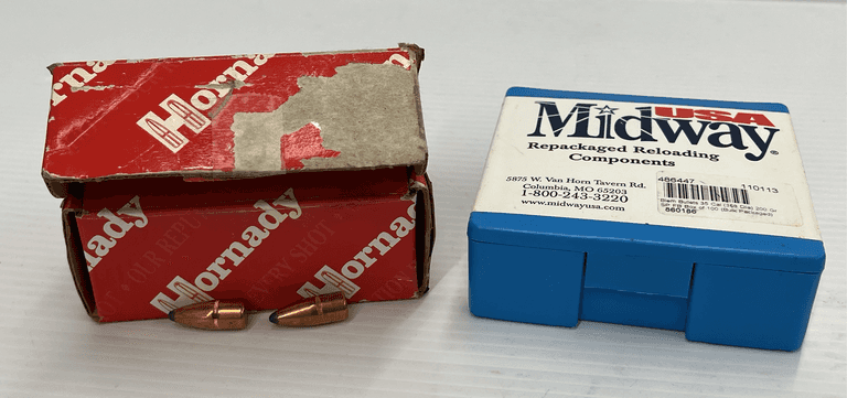 .35 Cal. (.358") Bullets, Includes: (77) Hornady 180-Grain Soft Points ...