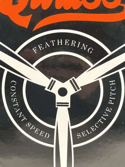 Curtiss Electric Propeller Sign - Albrecht Auction Service