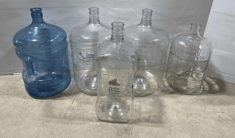 3-Gallon glass carboy, 3-Gallon plastic carboy, 5-Gallon plastic carboy ...