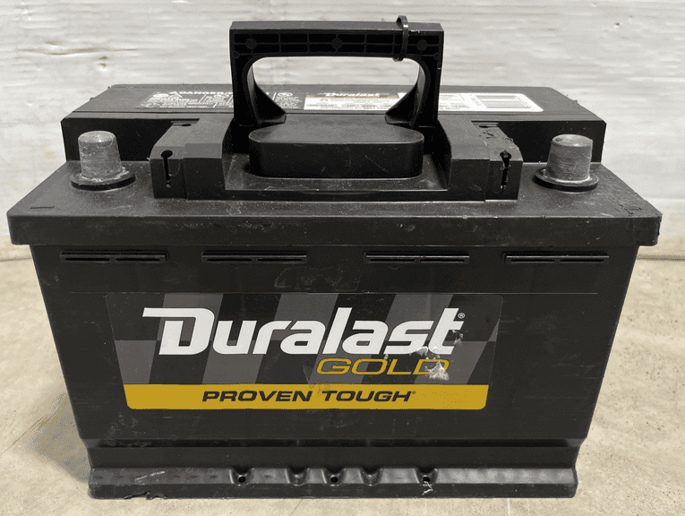 Duralast Gold Proven Tough automotive battery, top post, still has ...