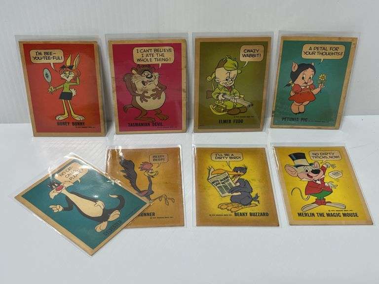 1974 (8) Warner Brothers Wonder Bread Co. comic trading cards, includes ...