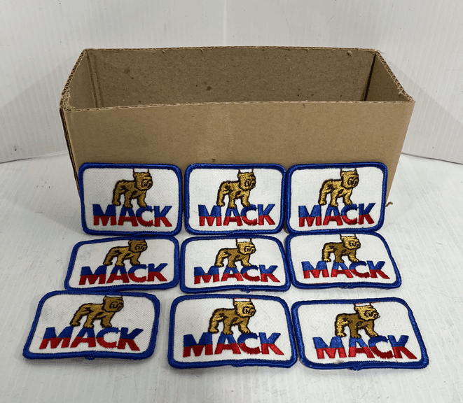 (35) Embroidered sew-on patches, 2" x 3", "MACK" Bulldog, new ...