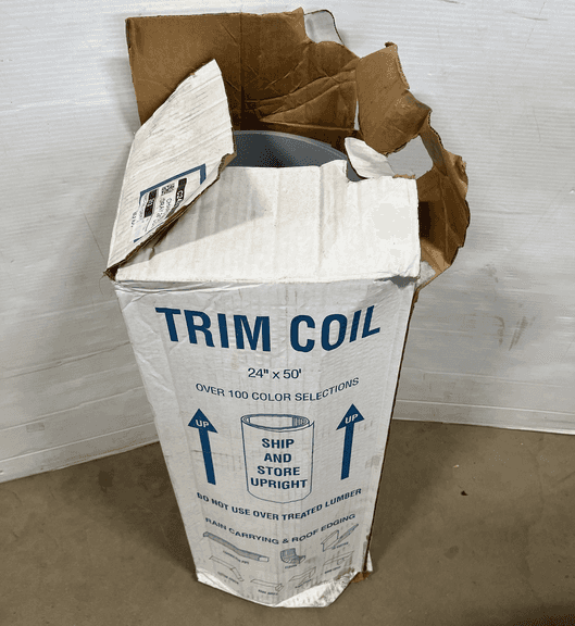 Charcoal Gray aluminum trim coil, 24" x 50', new - Albrecht Auction Service