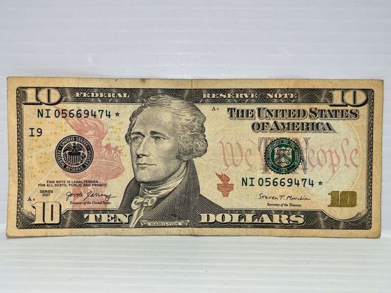 $10 Star Note - Albrecht Auction Service