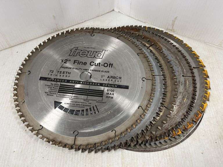 (6) 12" Carbide 1" Arbor - Albrecht Auction Service