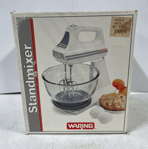 Waring 12-speed stand mixer, converts to hand mixer, with 10-cup glass ...