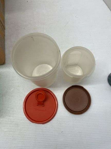 Over (60) older tupperware items, some are new, most are used but still ...