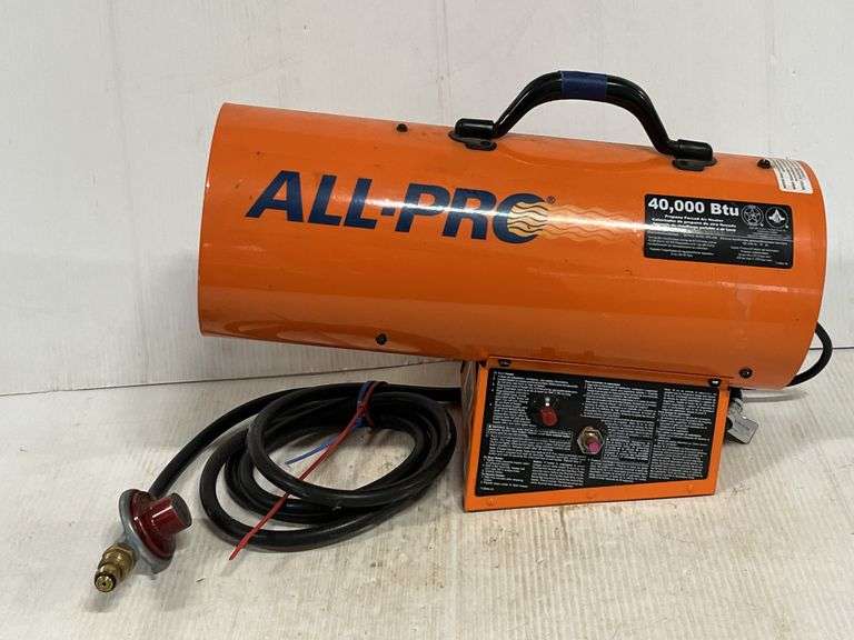All-Pro brand, 40,000 BTU propane forced air heater, super clean, works ...