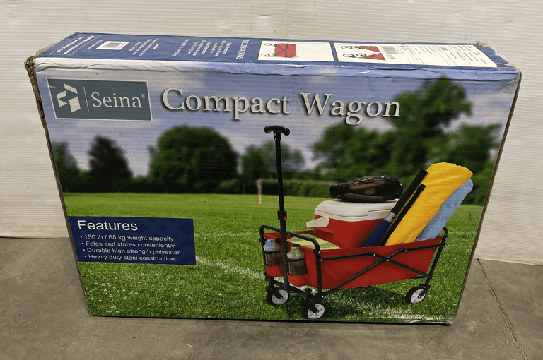 Compact wagon, folds and stores, made of steel, 150 lbs. capacity ...