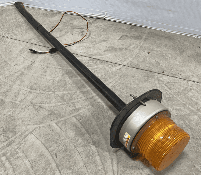 Emergency light on steel pole, overall- 50"H, looks good - Albrecht ...