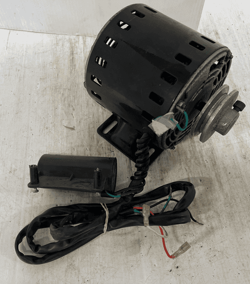 2-Speed electric motor, unknown horsepower, 7"W x 6 1/2"H, used, works ...