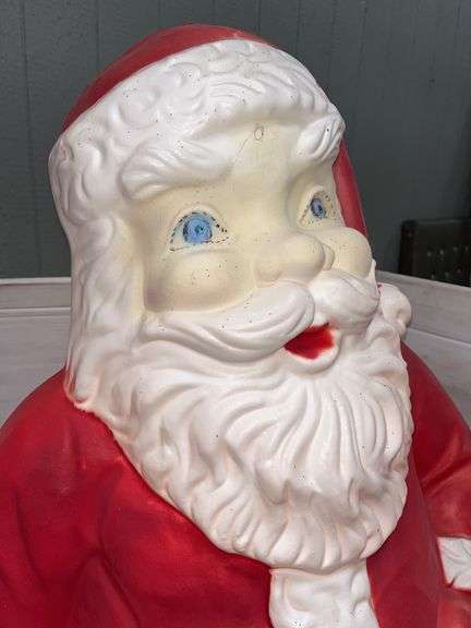 General Foam Santa Claus blow mold, 5'H, has wear, good - Albrecht ...