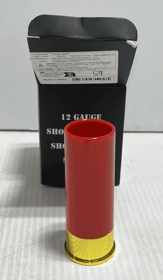 12-Gauge shotgun shell shot glasses, 3 1/2"H, NIB - Albrecht Auction ...