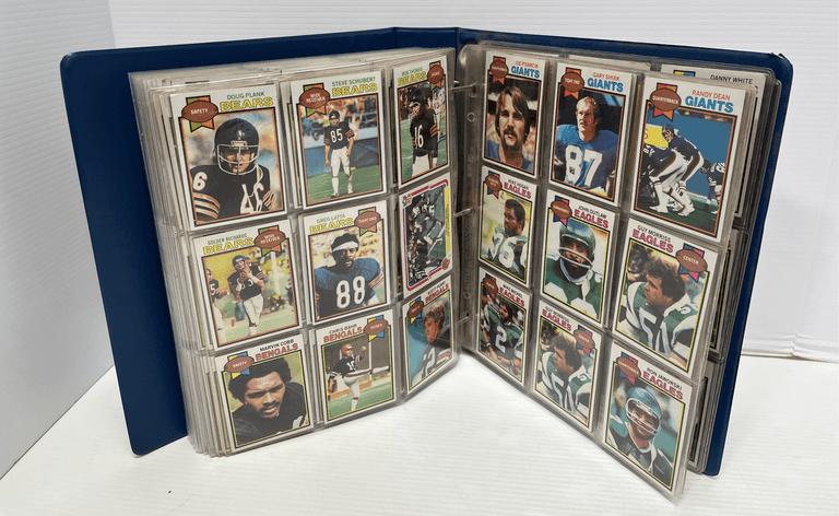Binder of 1979 Football Cards - Albrecht Auction Service