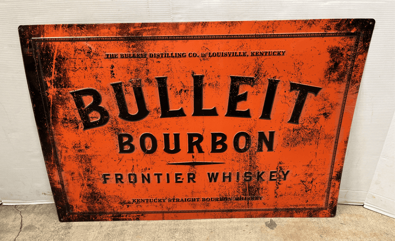 Bulleit Bourbon Sign - Albrecht Auction Service